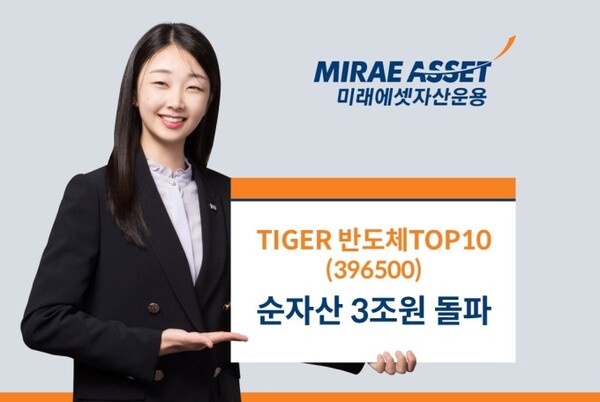 미래에셋 'TIGER 반도체TOP10 ETF', 순자산 3조 돌파